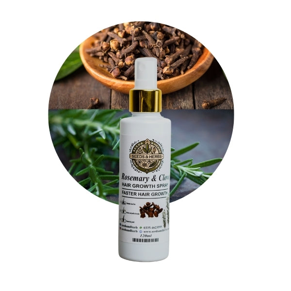 Rosemary & Clove Hair growth spray – Seeds And Herb